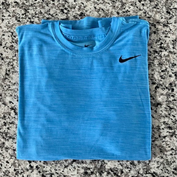 Nike | Shirts | Nike Cool Blue Dry Fit Short Sleeve Tee | Poshmark